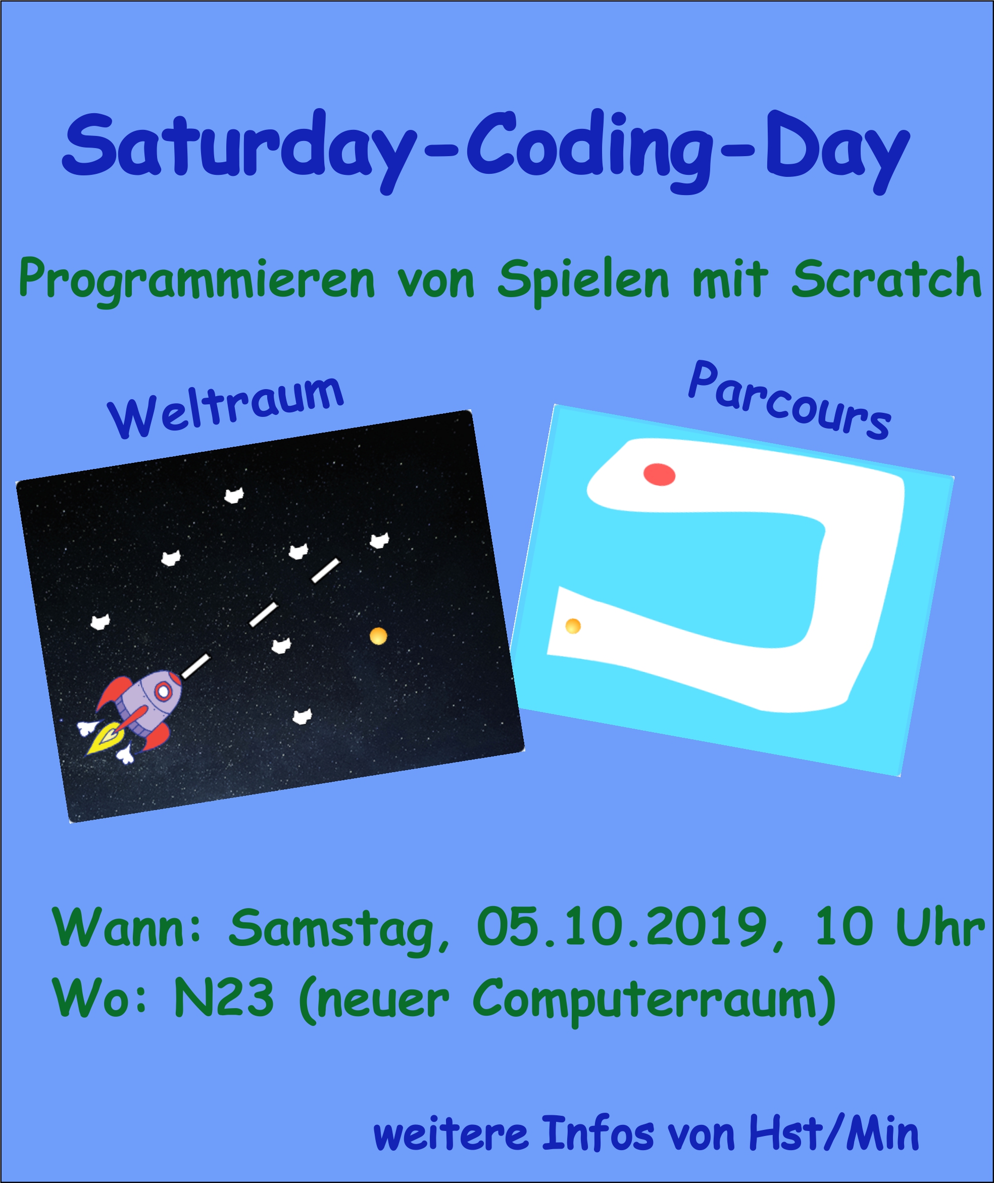 Meet and Code Saturday-Coding-Day: Spiele programmieren mit Scratch
