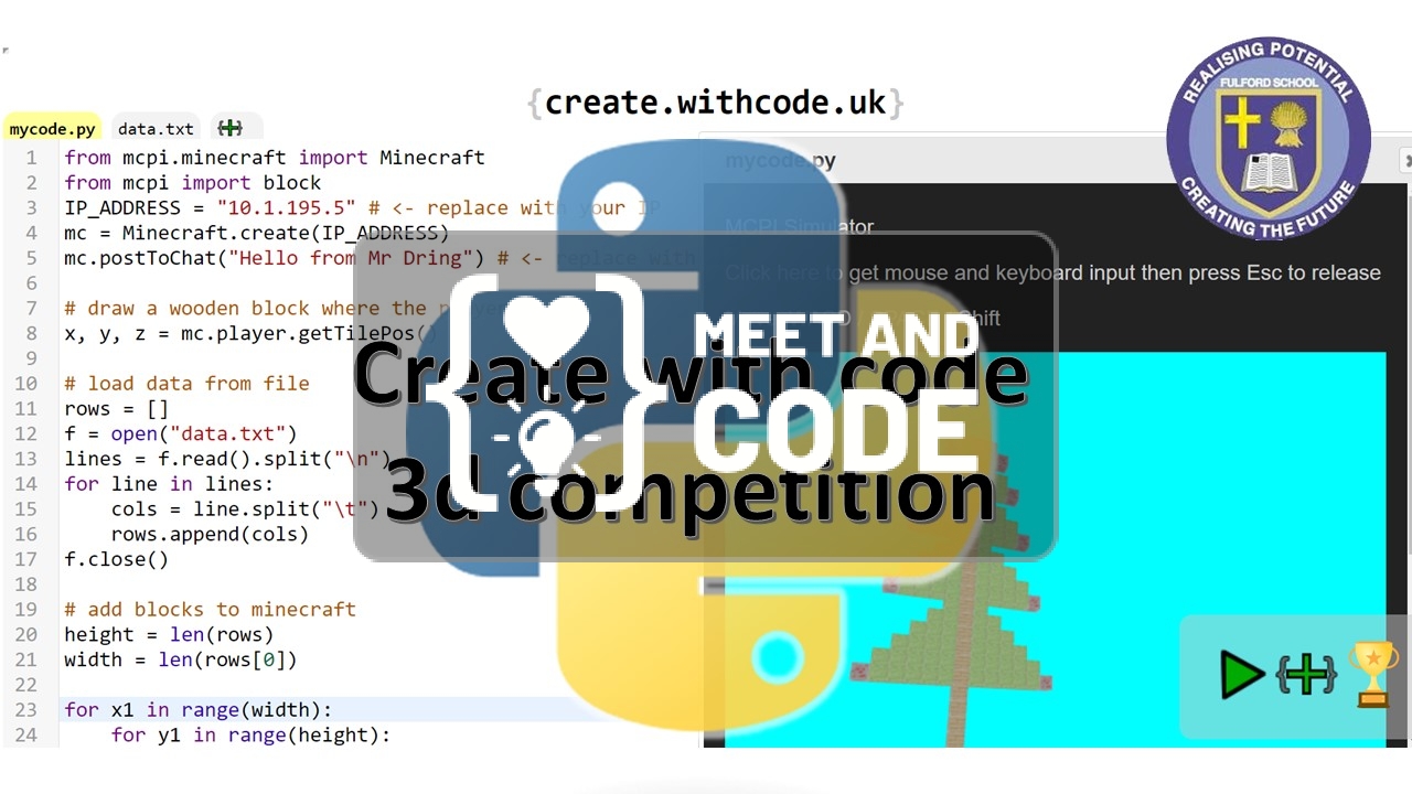 Create with code 3d competition